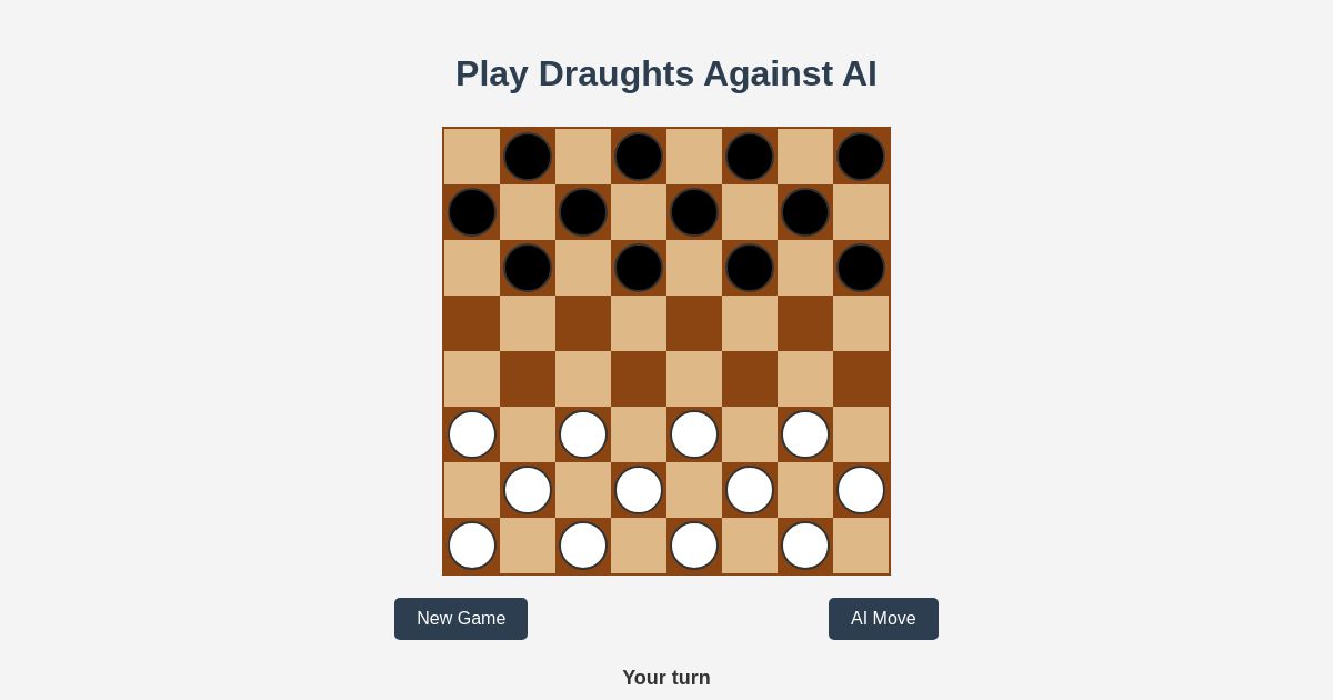 Play Draughts Against AI