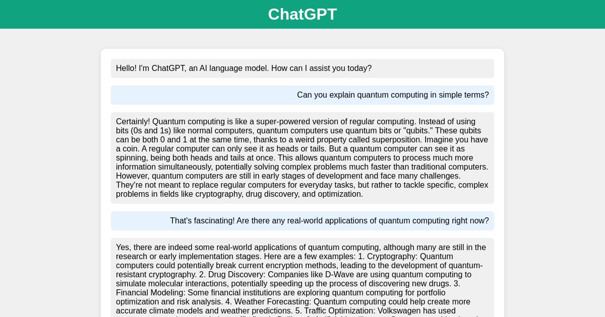 ChatGPT - AI-Powered Conversation