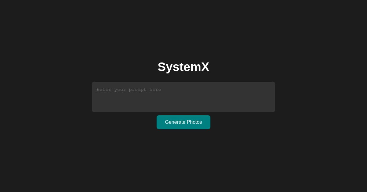 SystemX - Generate Ultra-Realistic AI Photos