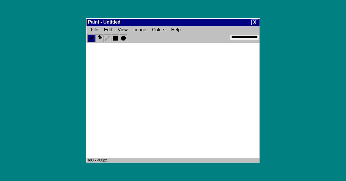 Windows 98 Paint - Untitled