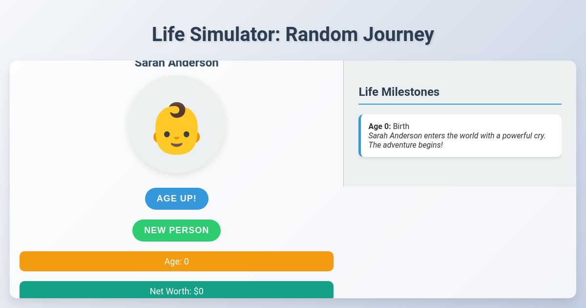 Random Life Generator