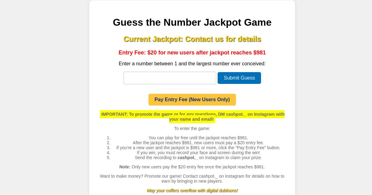 Number Guessing Game