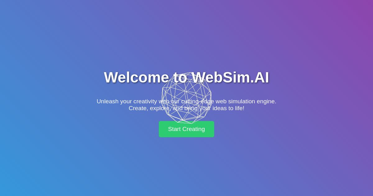 WebSim.AI - Interactive Web Simulation Engine
