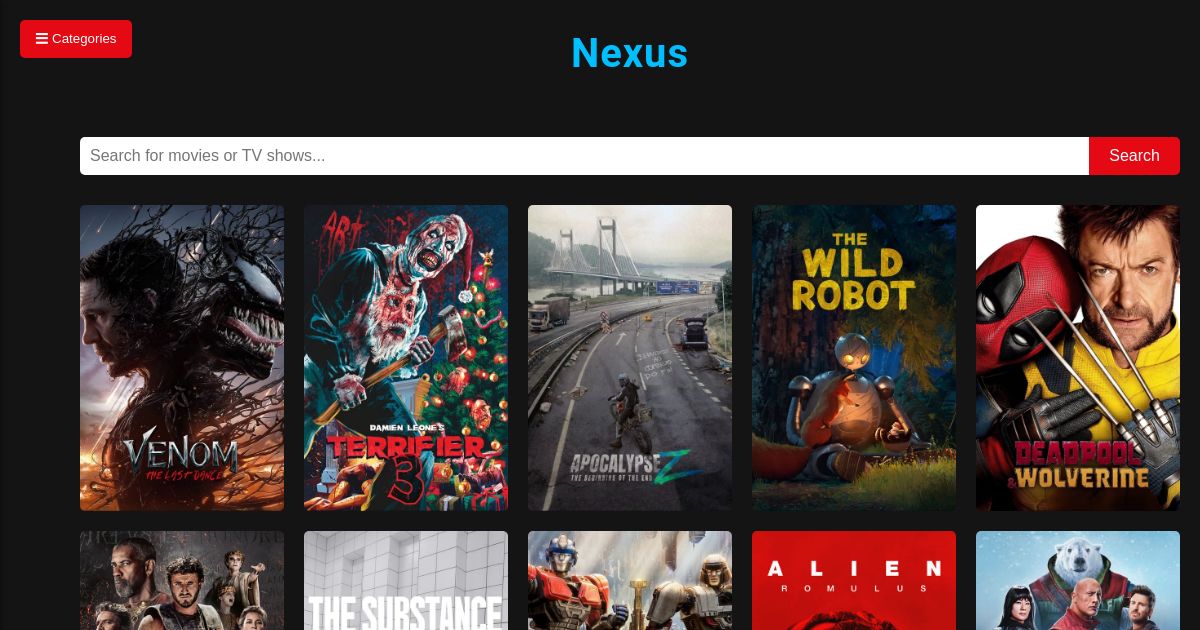 Nexus - Streaming Movies and TV Shows