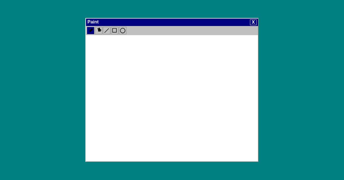 Windows 98 Paint
