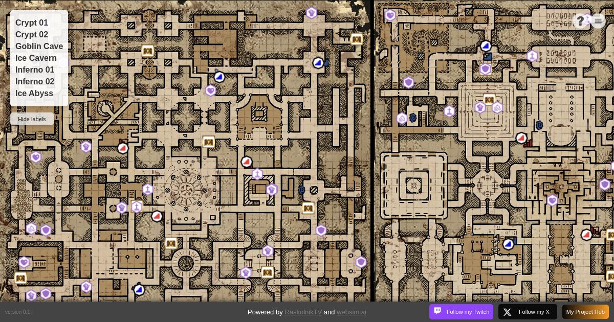 Dark and Darker Hiking map - RaskolnikTV