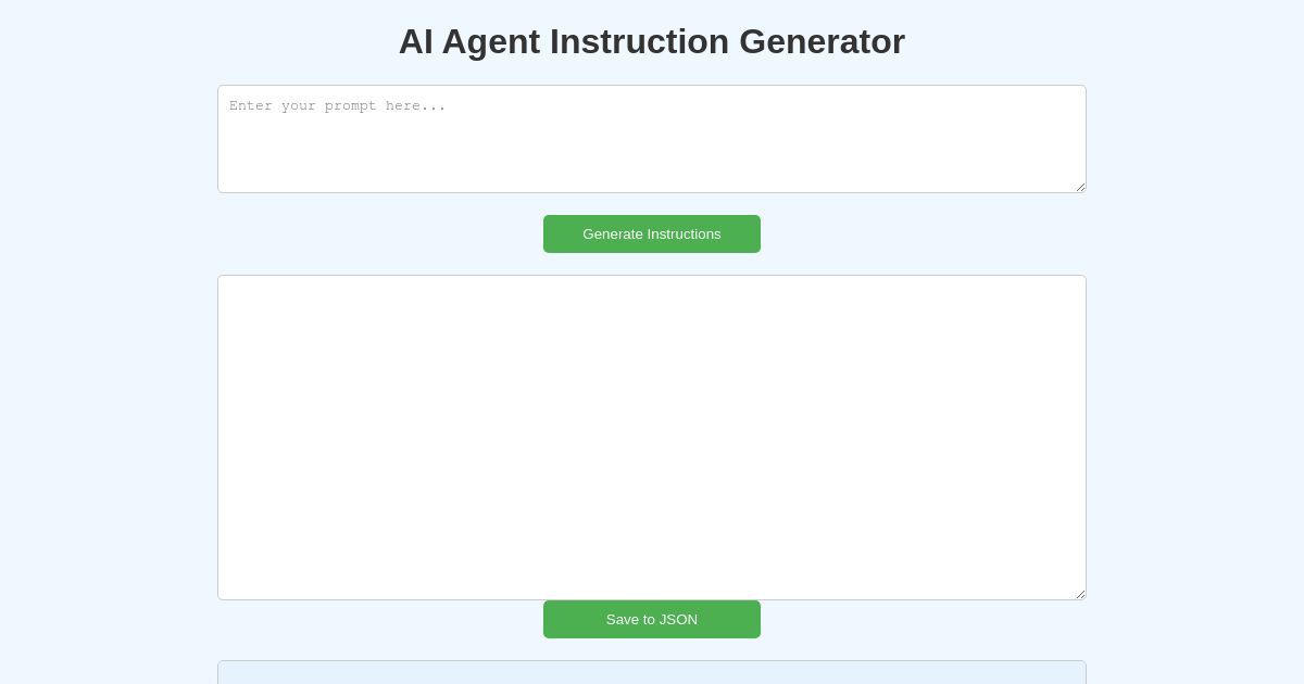 AI Agent Instruction Generator