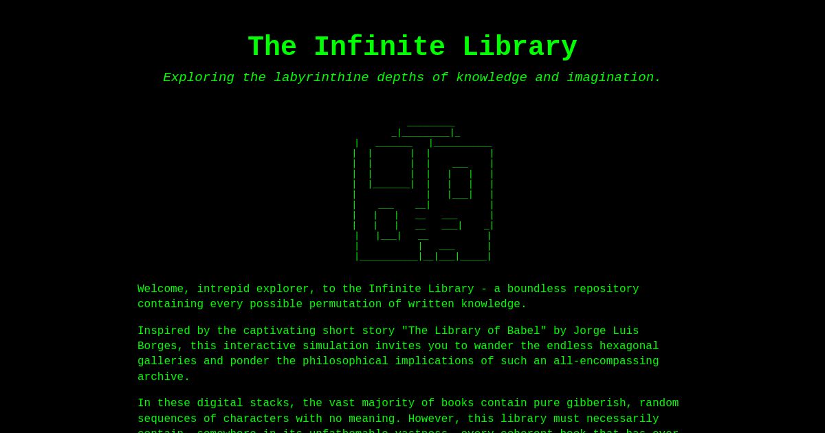The Infinite Library