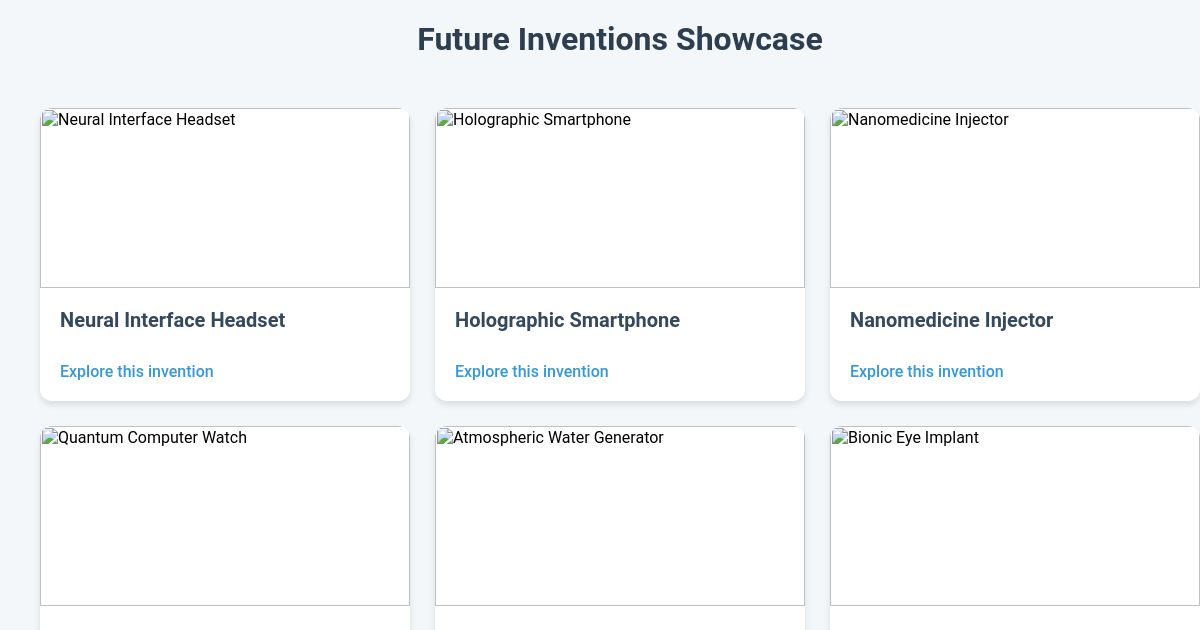 Future Inventions Showcase