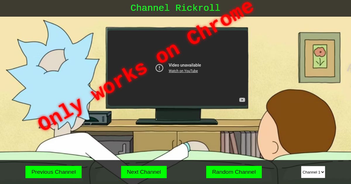 Interdimensional Cable TV with Rick and Morty