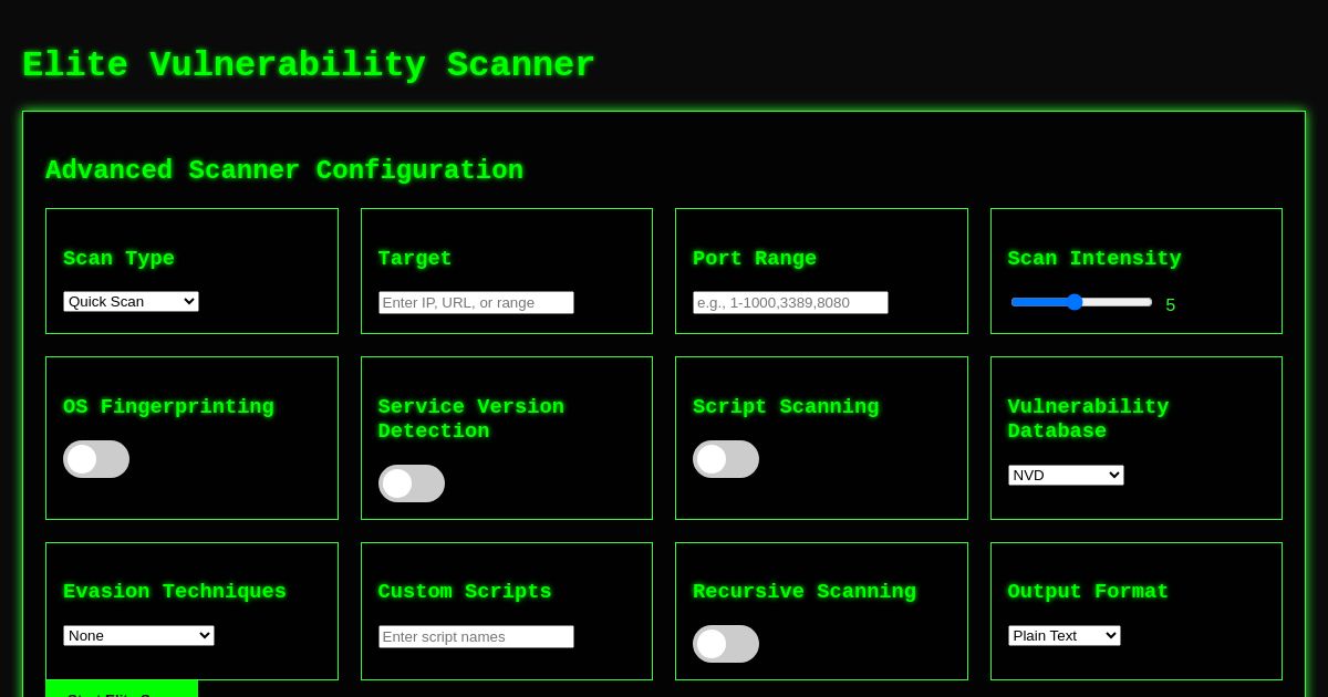 HackerSimulator.AI - Elite Vulnerability Scanner