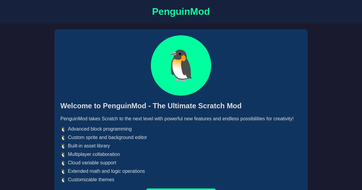 PenguinMod - The Ultimate Scratch Mod