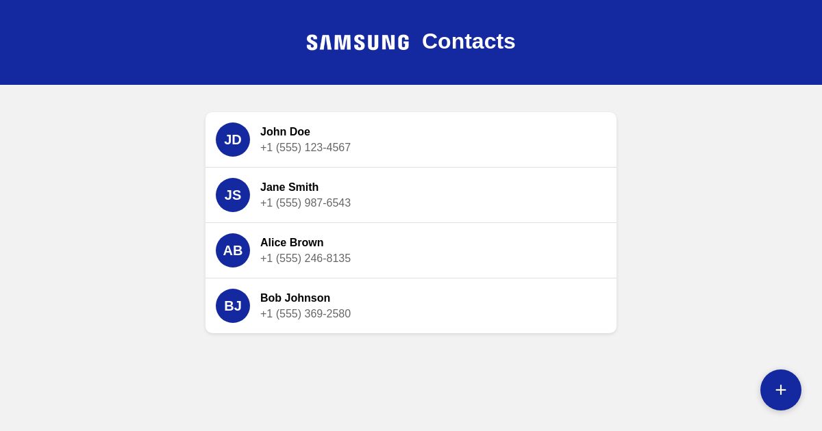 Samsung Contacts