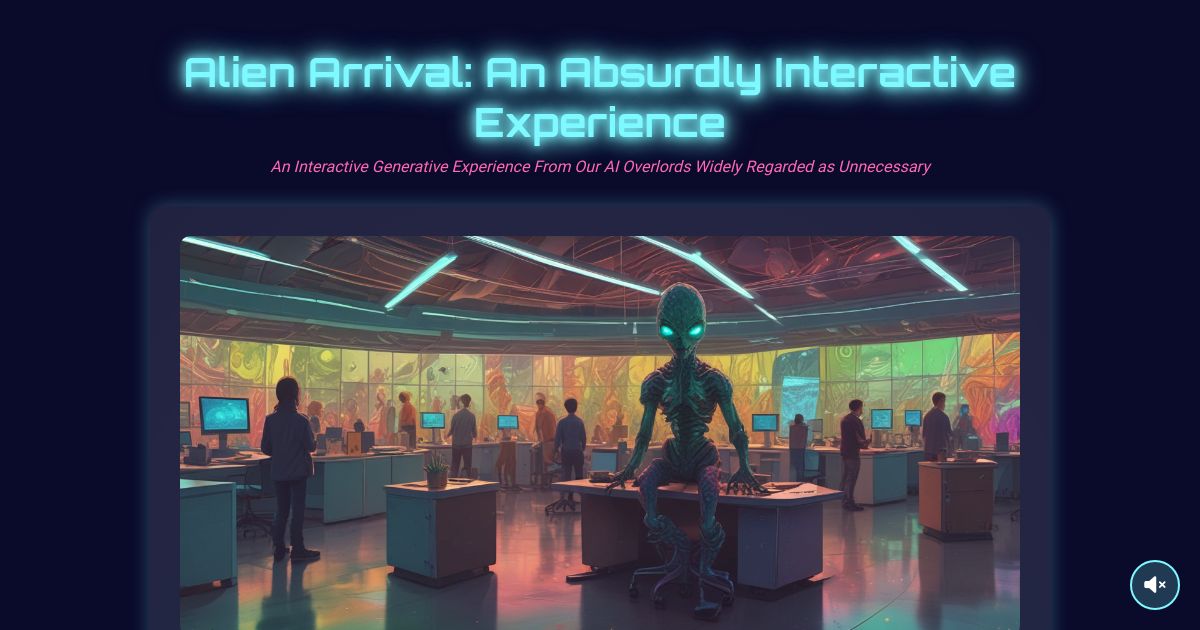Alien Arrival: An Absurdly Interactive Experience