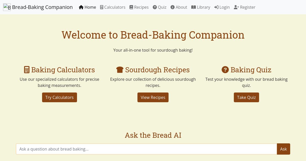 Bread-Baking Companion - Home