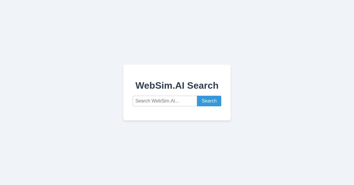 WebSim.AI Search Portal