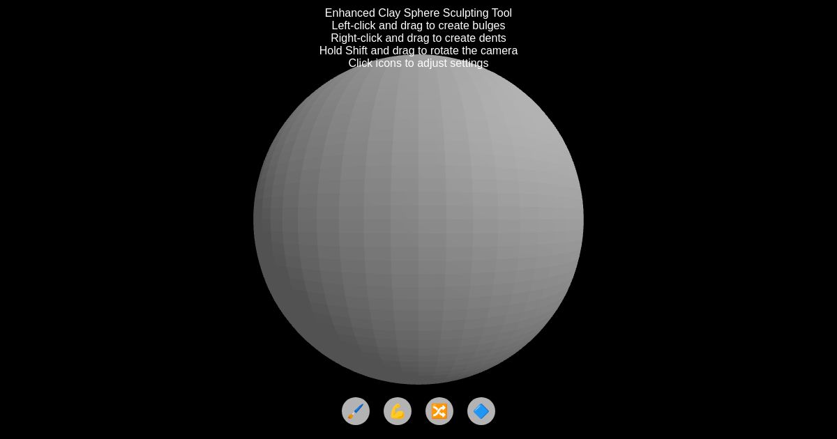 Enhanced Clay Sphere Sculpting Toolscript