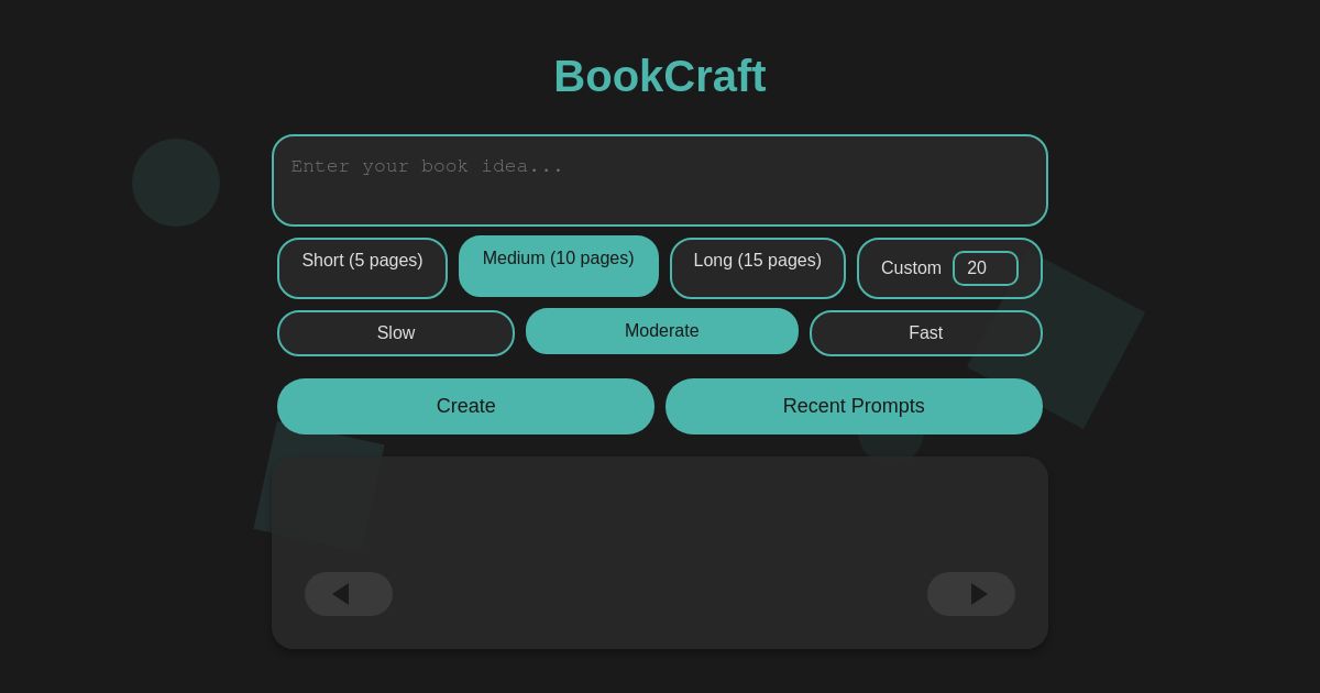 BookCraft - Create Your Own Interactive Story