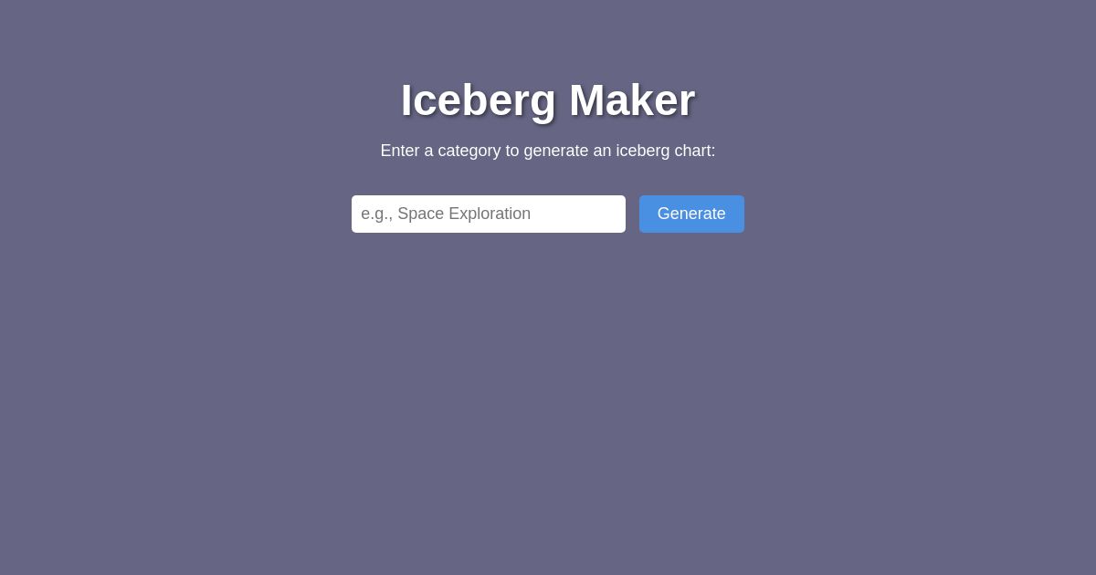 AI ICEBERG GENERATOR