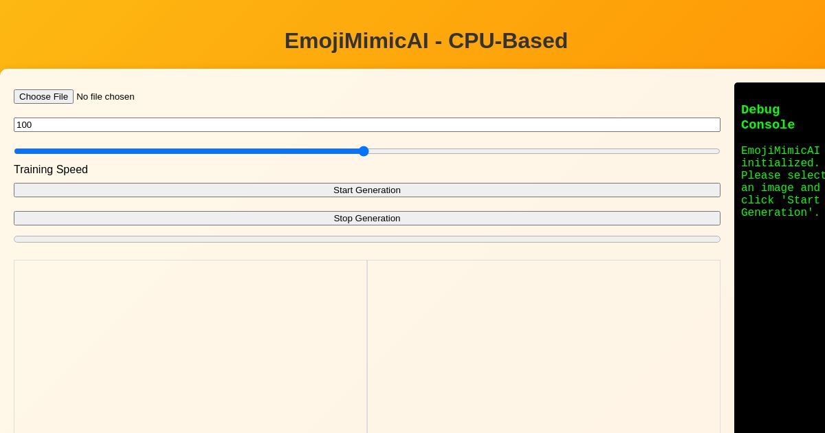 EmojiMimicAI - CPU-Based Genetic Algorithm for Emoji Art
