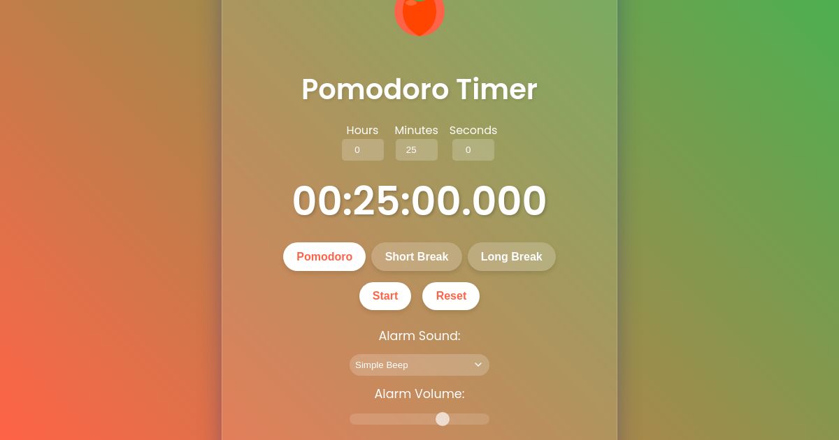 Pomodoro Timer - Focus & Productivity Tool
