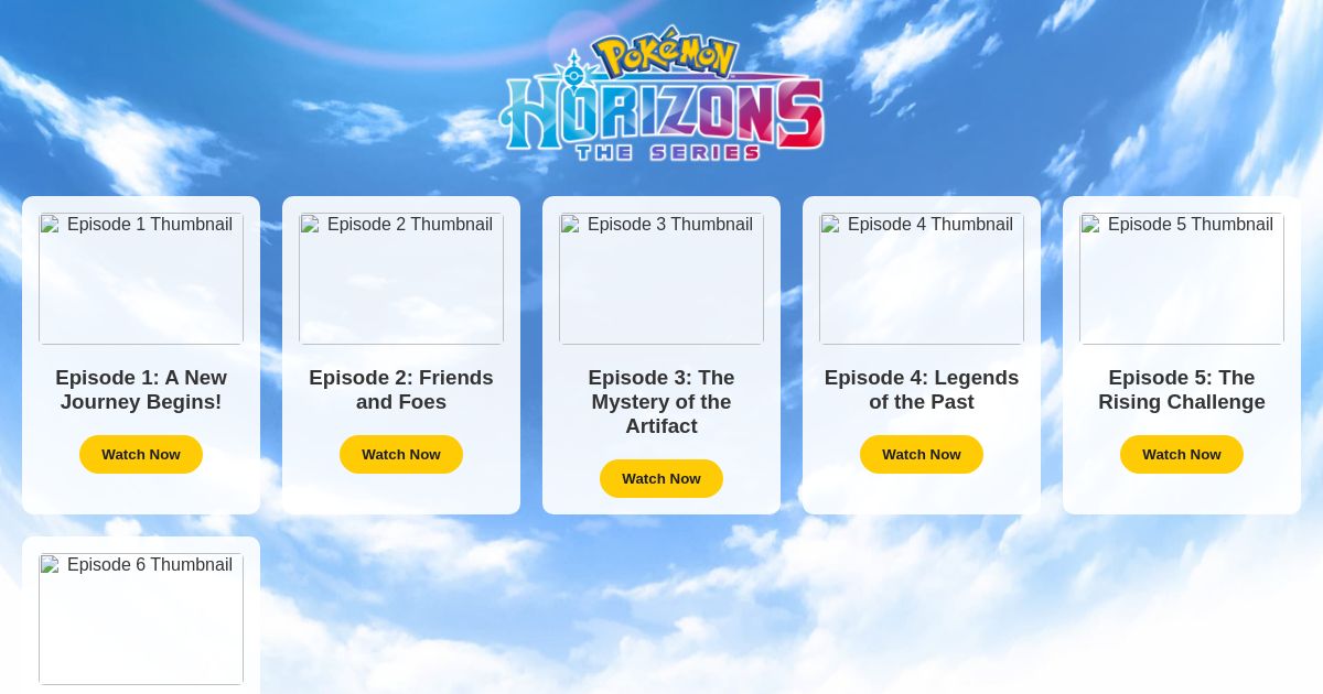 Pokémon Horizons - Watch Episodes Online