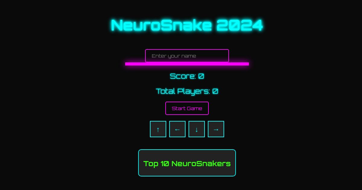 NeuroSnake 2024 - The Next-Gen Snake Experience