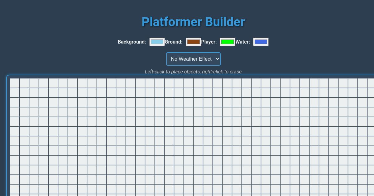 Platformer Builder - Create and Play Your 2D Platformer
