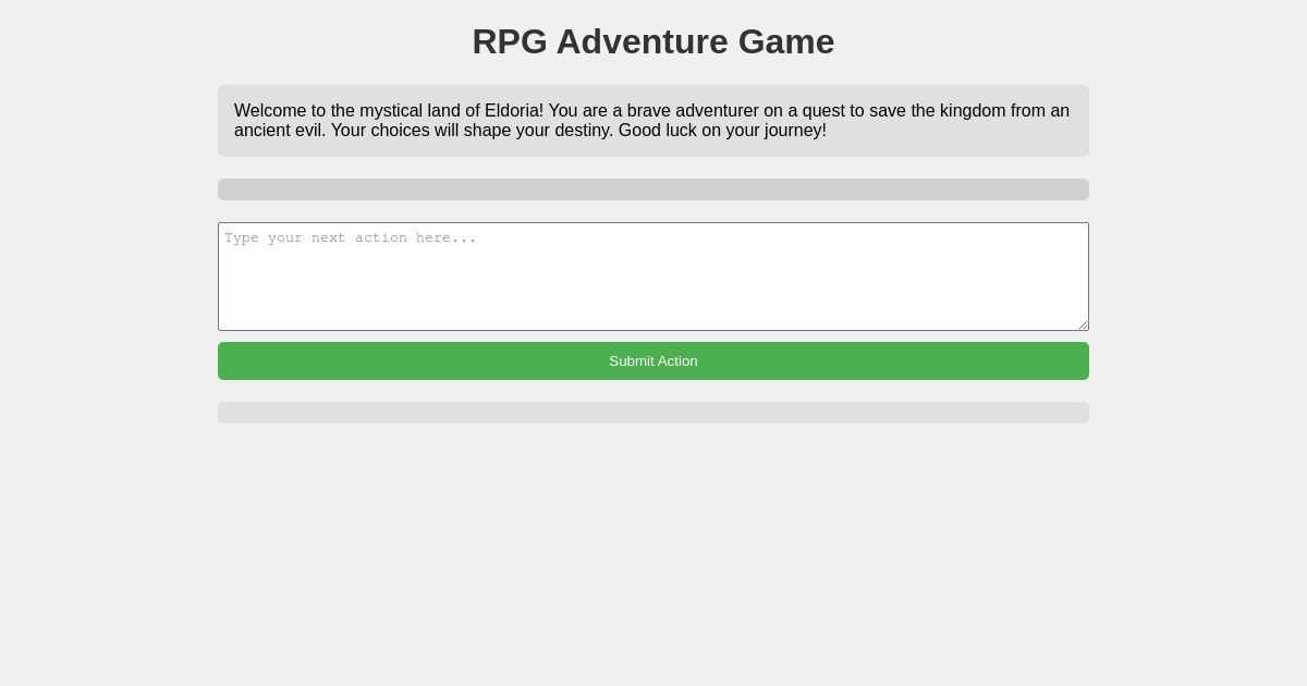 RPG Adventure Game