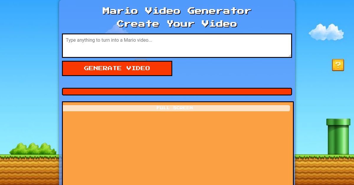 Mario Video Generator