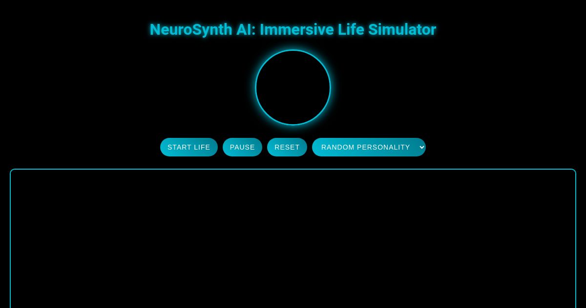 NeuroSynth AI: Immersive Life Simulator