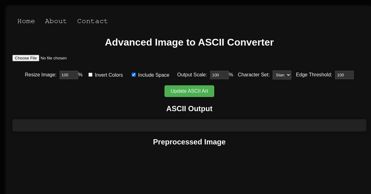 Image to ASCII Converter