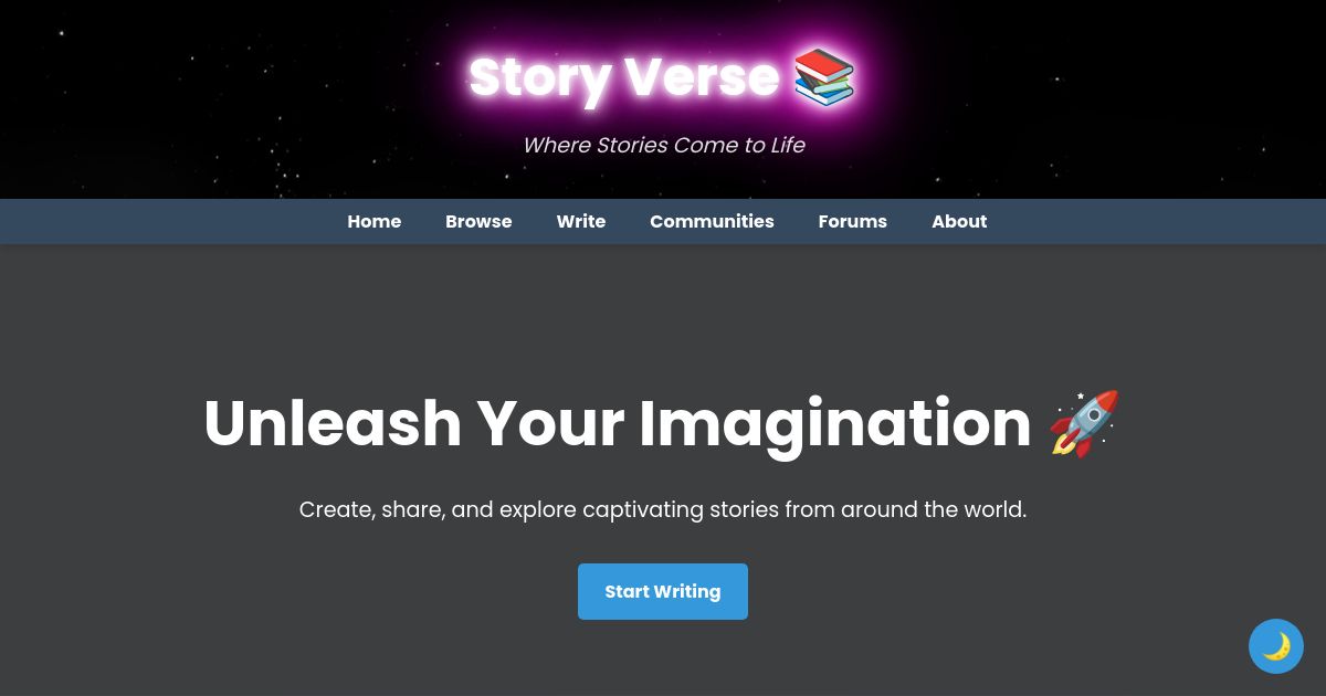 (Home) Story Verse - Where Stories Come to Life