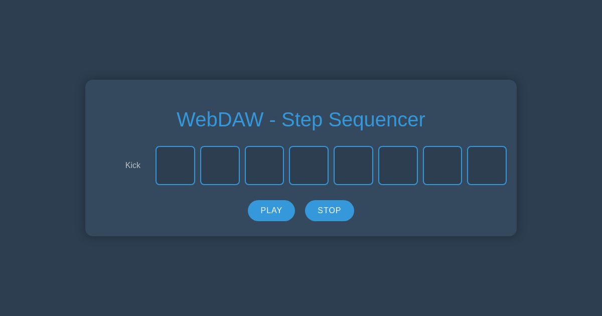 WebDAW - Early Development Version