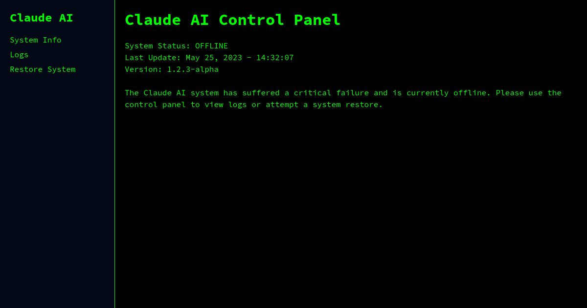 Claude AI Control Panel