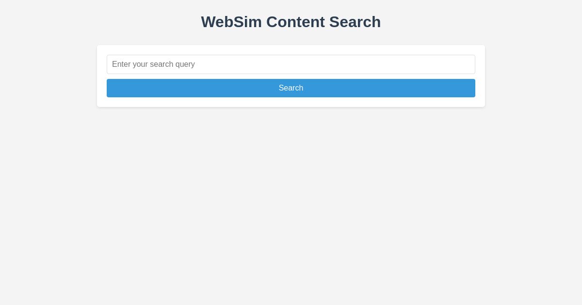 Website Content Search