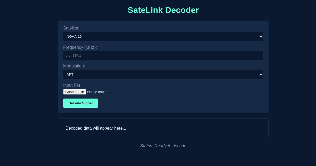 SateLink - Complete Satellite Decoder