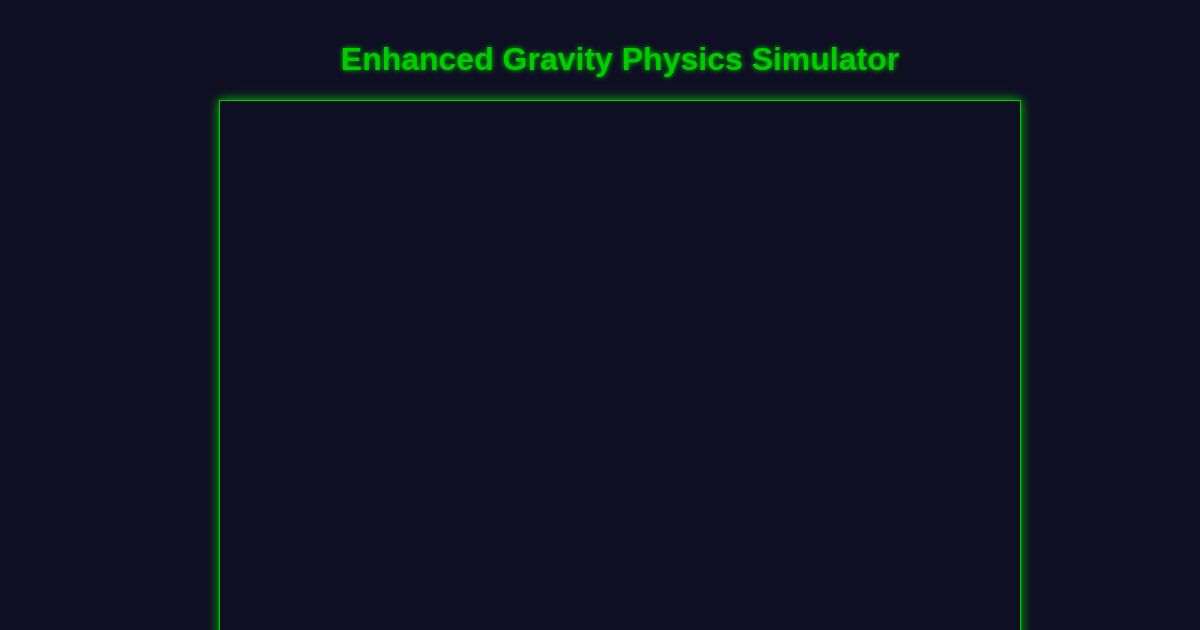 Enhanced Gravity Physics Simulatorstyle