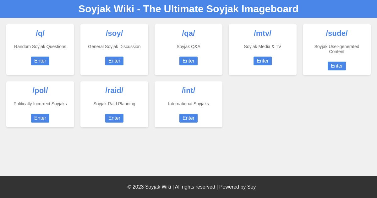 Soyjak Wiki - The Ultimate Soyjak Imageboard