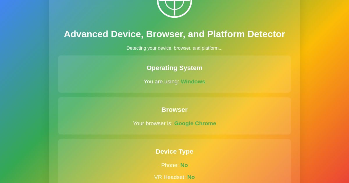 WebSim Device and Browser Finder