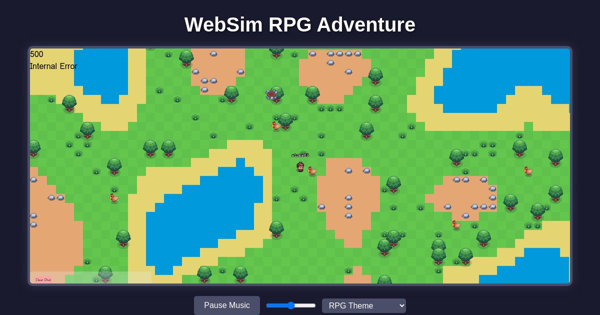 WebSim RPG Integration