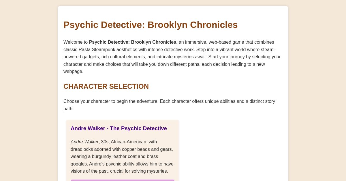 Psychic Detective: Brooklyn Chronicles