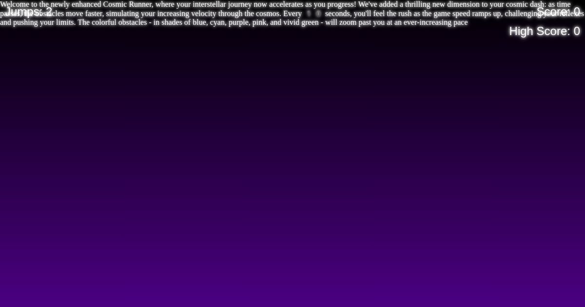 Neon Runner Challenge - WebSim Challenge