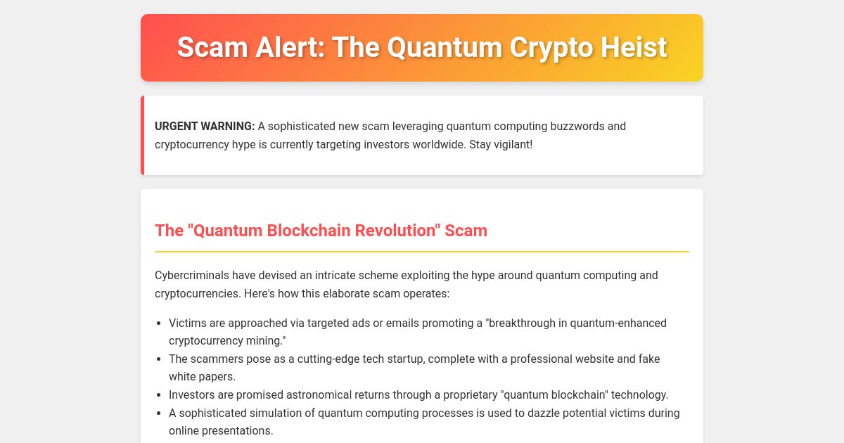 Scam Alert: The Quantum Crypto Heist | Finance.com