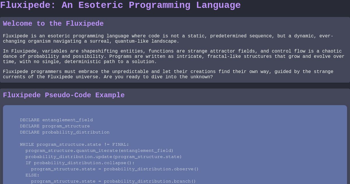 Esolangs.web/fluxipede
