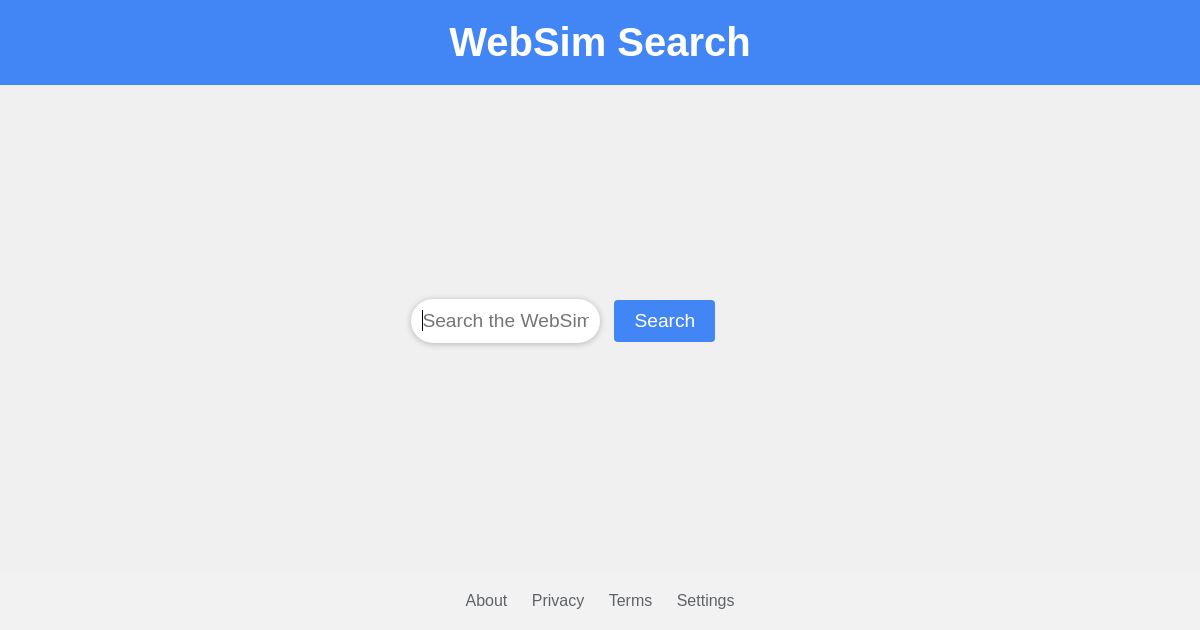 WebSim Search