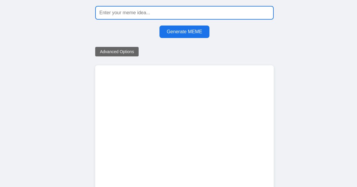 🟠 PARTIAL - MEME Generator
