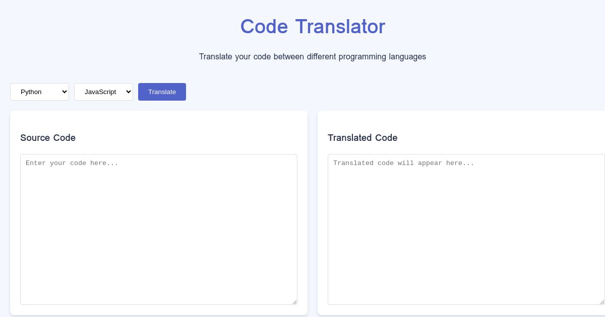 Code Translator Clone