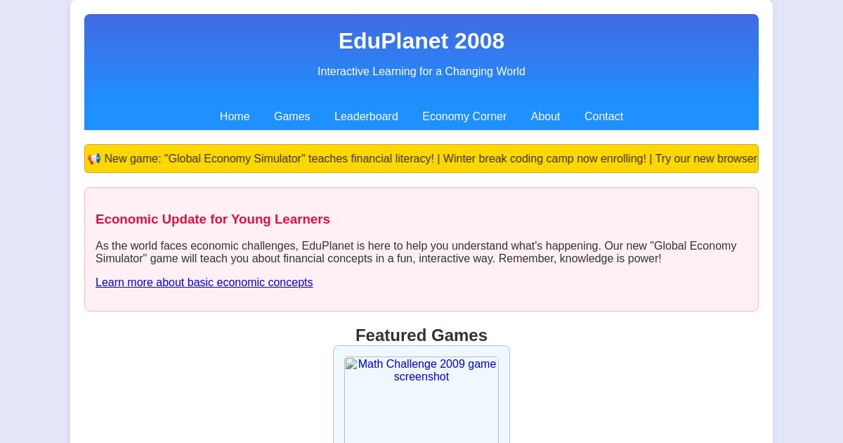 EduPlanet 2008 - Interactive Learning for a Changing World