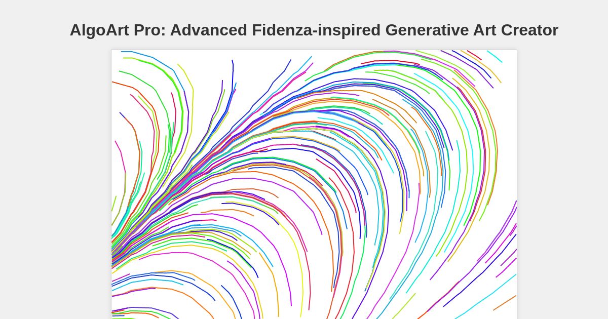 AlgoArt Pro: Advanced Fidenza-inspired Generative Art Creator